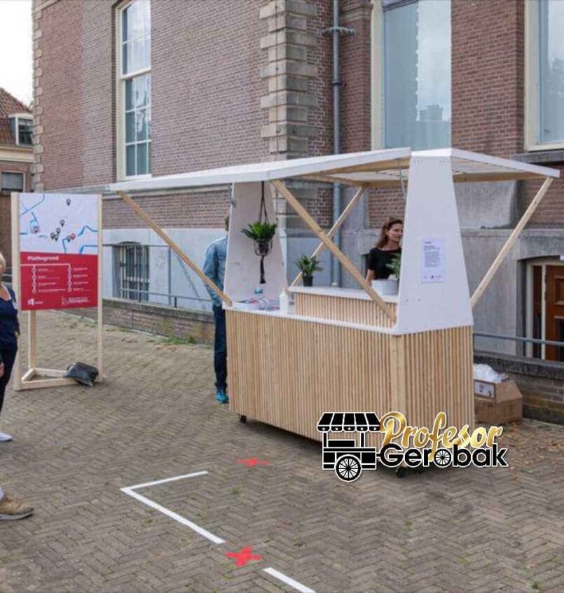 7 Contoh Desain Booth Makanan Yang Lagi Viral - Profesor Gerobak Jualan