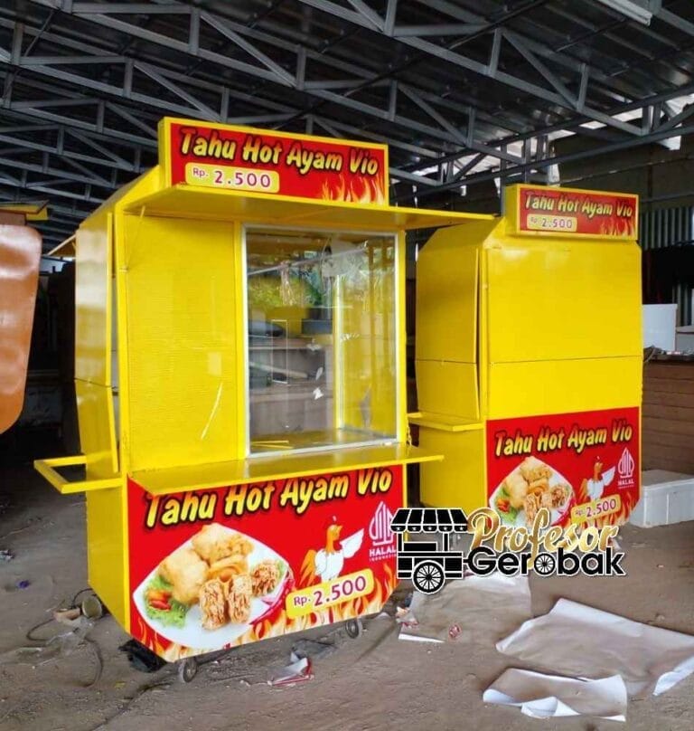 7 Contoh Desain Booth Makanan Yang Lagi Viral - Profesor Gerobak Jualan