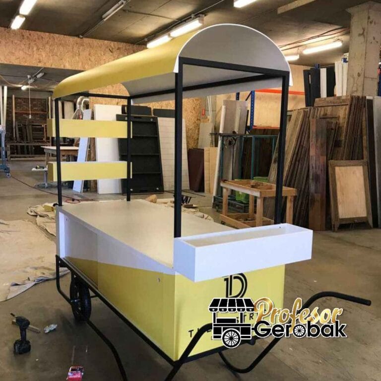 7 Contoh Desain Booth Makanan Yang Lagi Viral - Profesor Gerobak Jualan